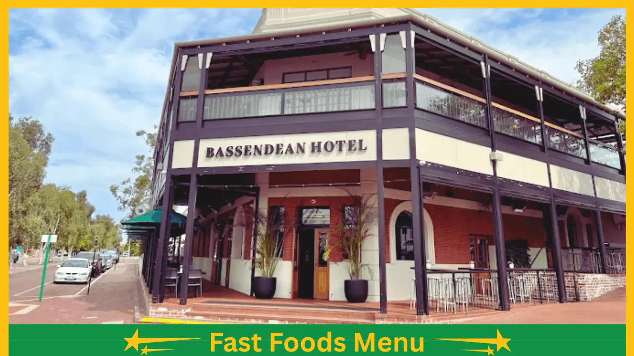 Bassendean Hotel Menu Prices In Australia - 2026