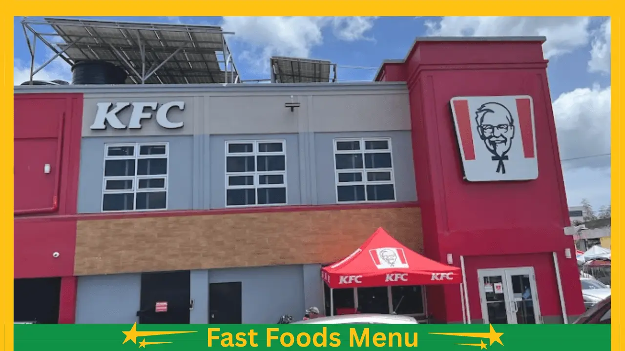 KFC Menu Prices In Dominica - 2026