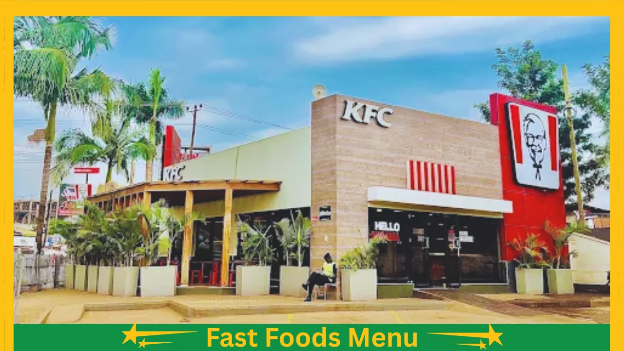 KFC Menu Prices Uganda - 2026