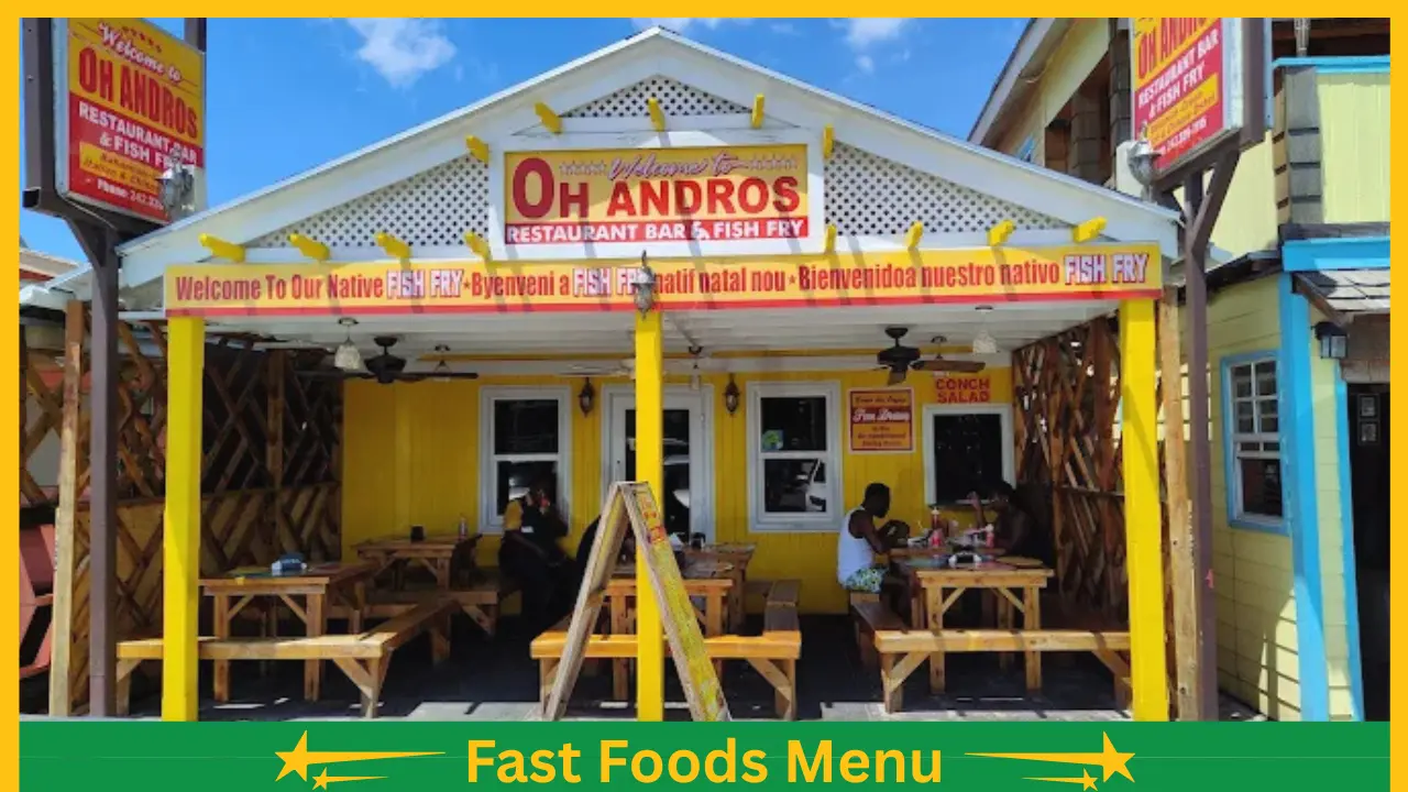 Oh Andros Menu With Prices In Nassau, Bahamas - 2026