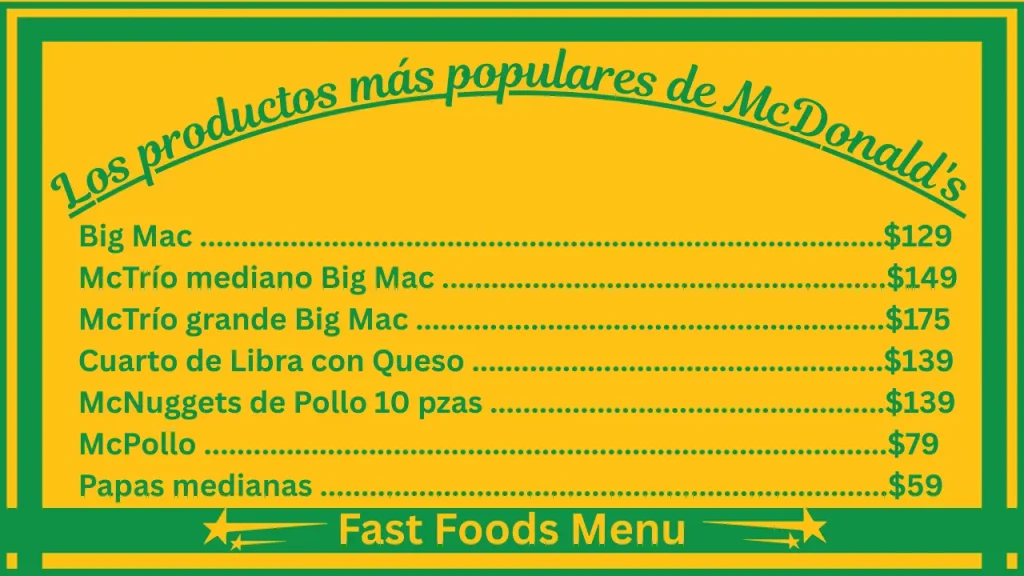 Precios de McDonald's en México 2026 | Menú actualizado